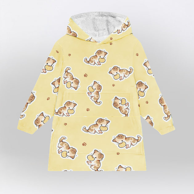 Waffle Cat Blanket Hoodie | Snug Savvy